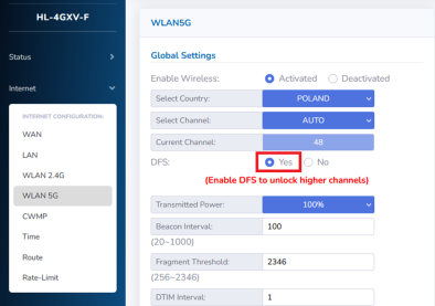 DFS (Dynamic Frequency Selection) - HALNy NETWORKS