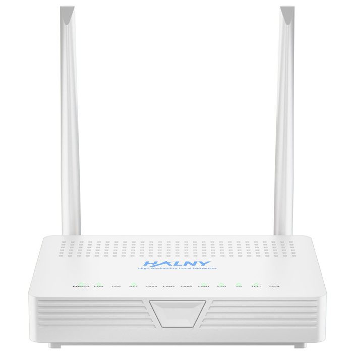 HL-4GMV2 GPON ONT with 4x Gigabit LAN ports, Wi-Fi 2×2 5GHz, 2×2 2.4GHz ...
