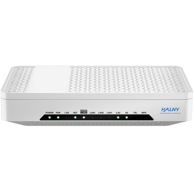 HL-4GXV-F GPON ONT with 4x Gigabit LAN ports, WI-FI 6 (AX1800), 2x2 2 ...
