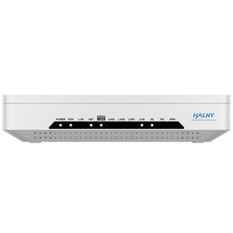 HL-4GXV-F GPON ONT with 4x Gigabit LAN ports, WI-FI 6 (AX1800), 2x2 2 ...