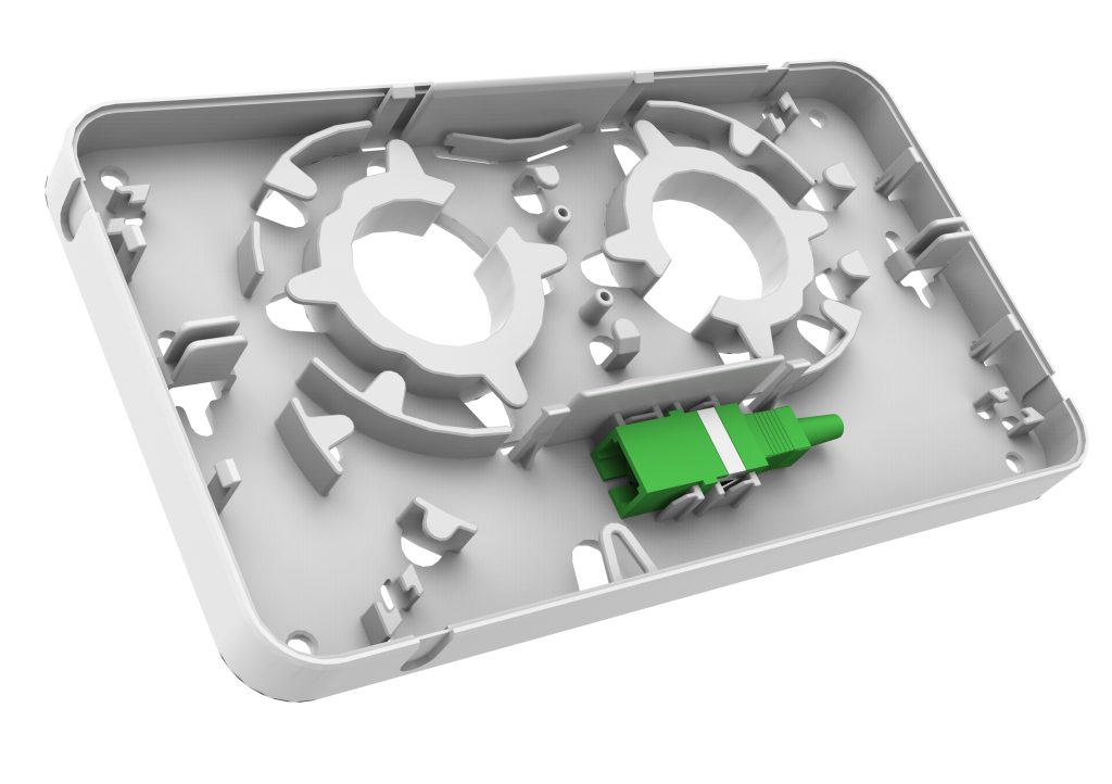 HL-FIBER-TRAY Fiber Tray for ONT based on CUBE housing - HALNy NETWORKS
