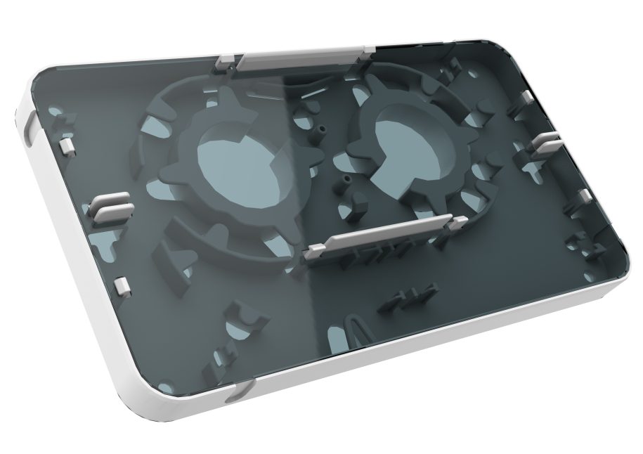 HL-FIBER-TRAY Fiber Tray for ONT based on CUBE housing - HALNy NETWORKS
