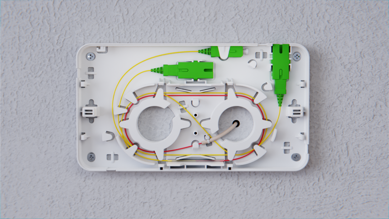 HL-FIBER-TRAY Fiber Tray for ONT based on CUBE housing - HALNy NETWORKS